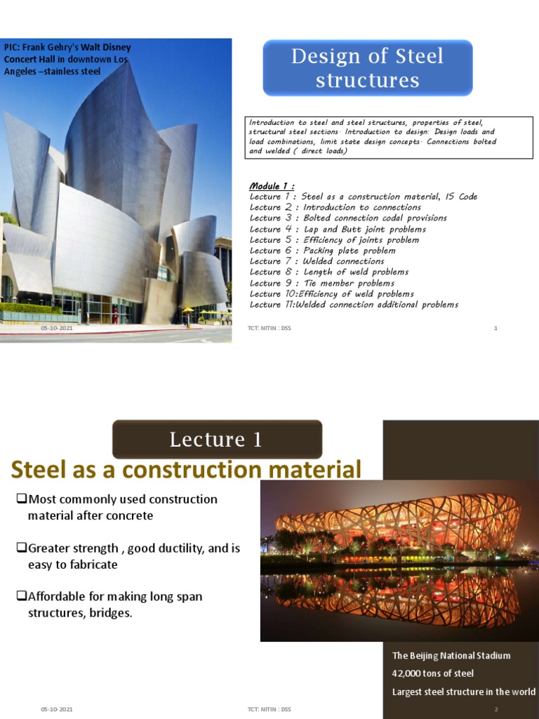 Steel Structures Design | PDF | Steel | Strength Of Materials