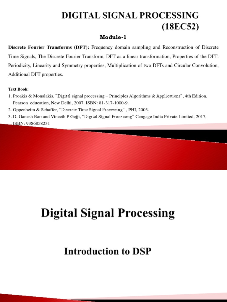 DSP Mod1@AzDOCUMENTS - in | PDF | Discrete Time And Continuous Time | Digital Signal Processing