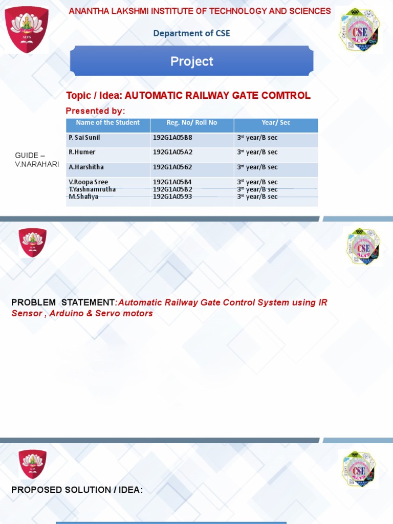 Automatic Railway Gate Control System | PDF | Sensor | Arduino