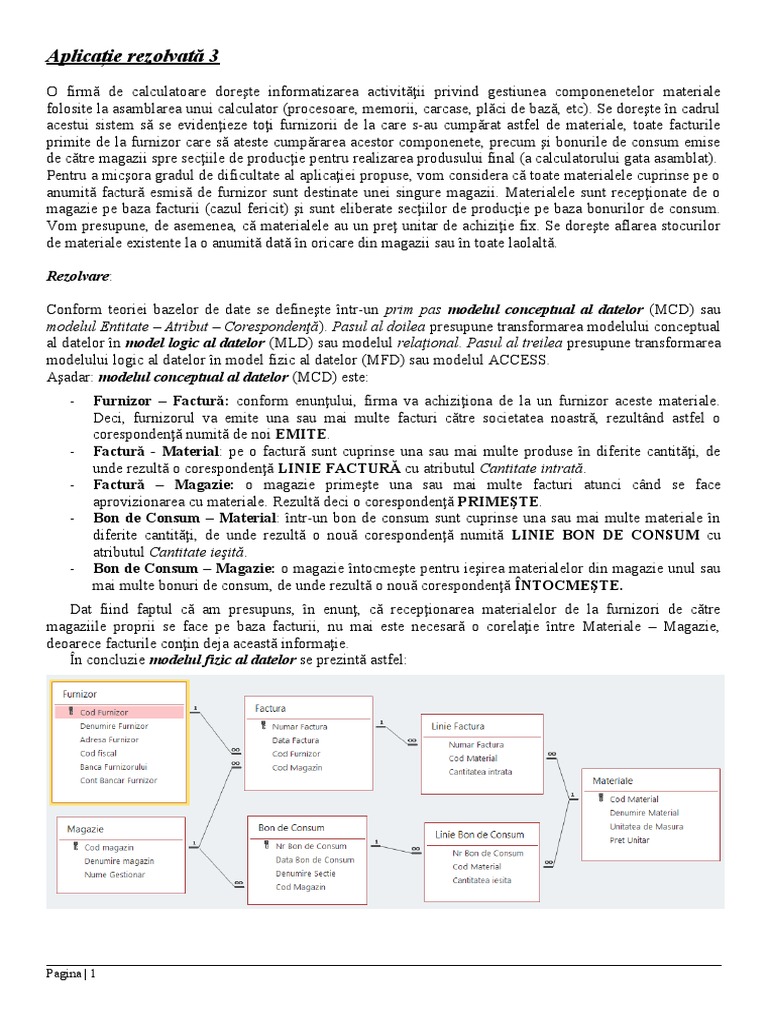 3 - Aplicatie Access Cu 30 de Cerinte Rezolvate | PDF