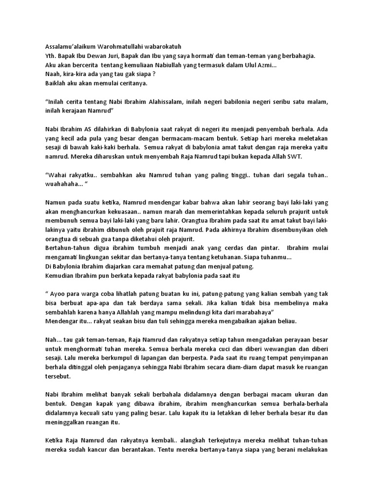 Naskah Cerita Islami | PDF