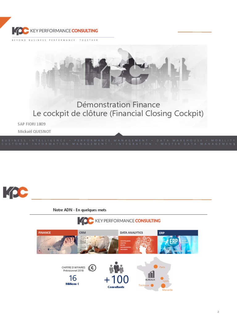 Guide Sap s4 Hana Le Cockpit de Cloture Financial Closing Cockpit Dans ...