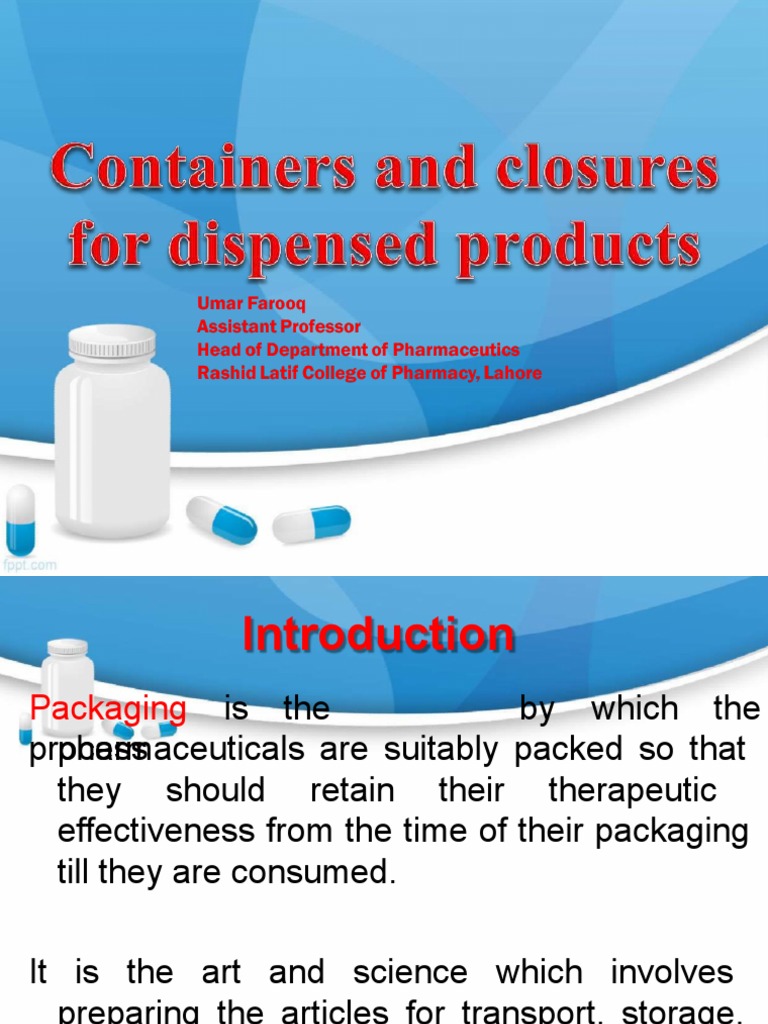 Pharmaceutical Container and Closure Guide | PDF | Materials | Chemistry