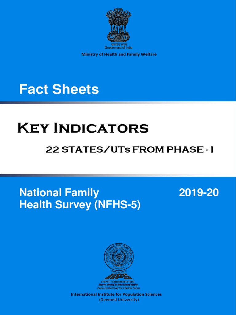 NFHS-5 State Factsheet Compendium - Phase-I | PDF | Body Mass Index ...