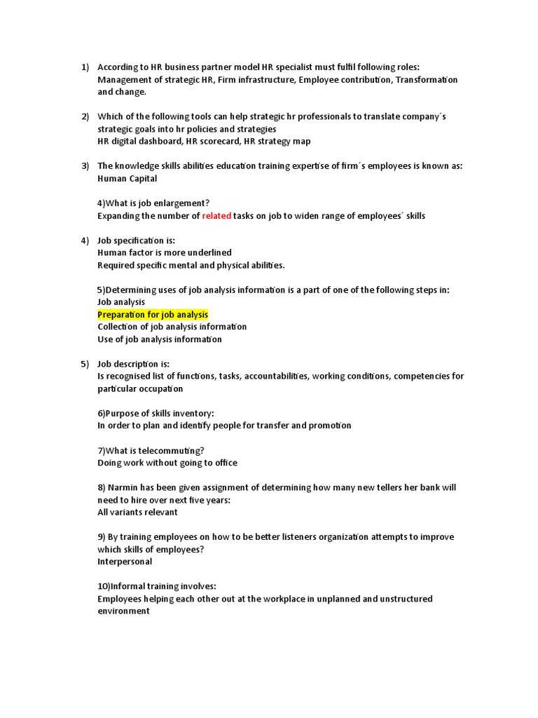 HR Exam | PDF | Human Resource Management | Human Resources