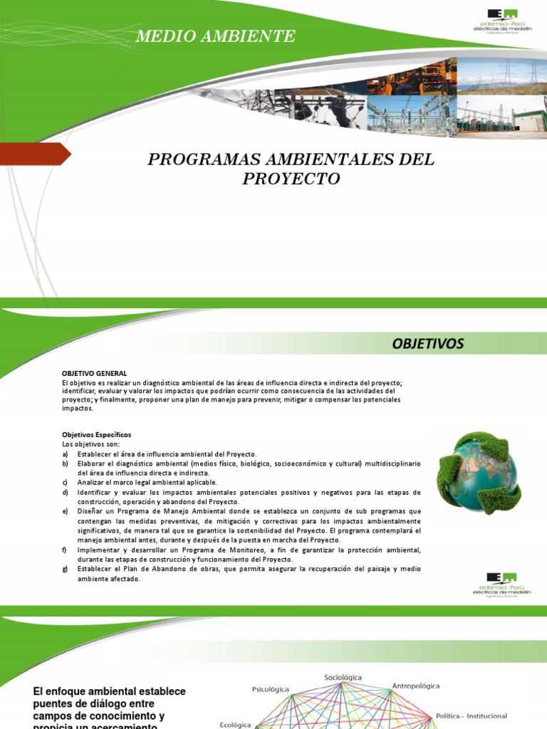 1.programas Ambientales Del Proyecto | PDF | Fauna | Residuos