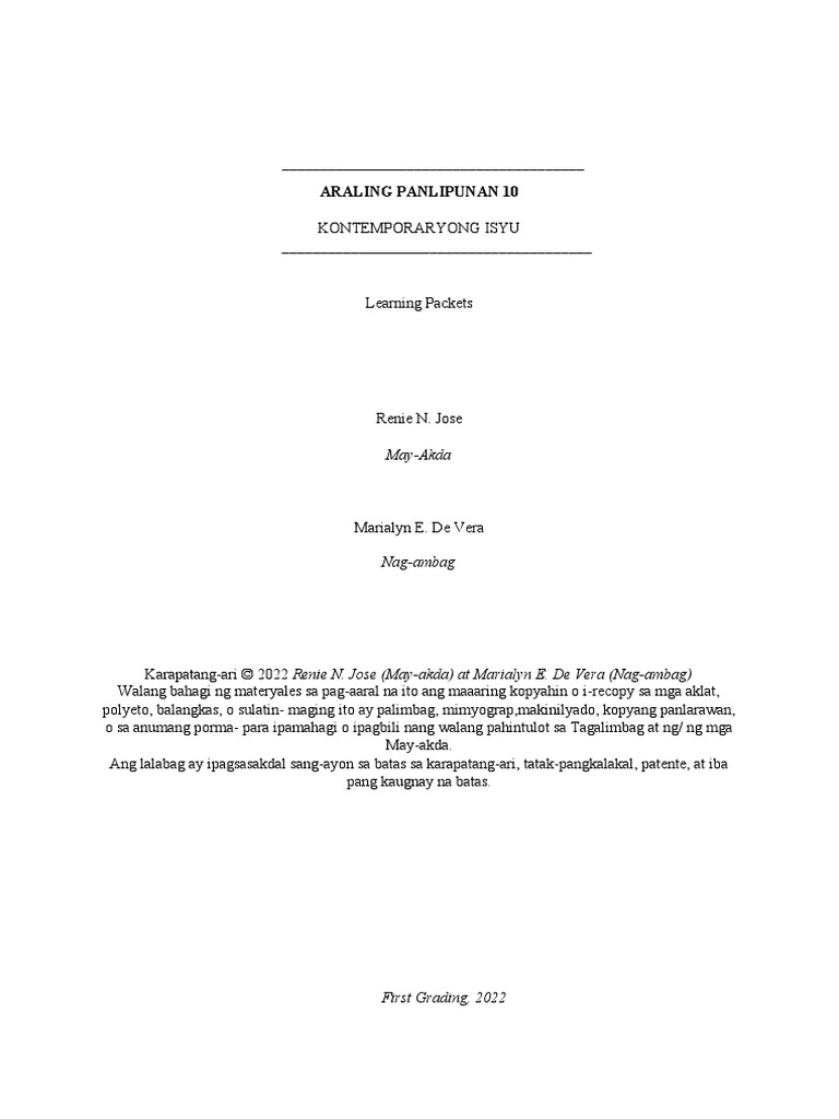 FORMAT-Learning Packets | PDF