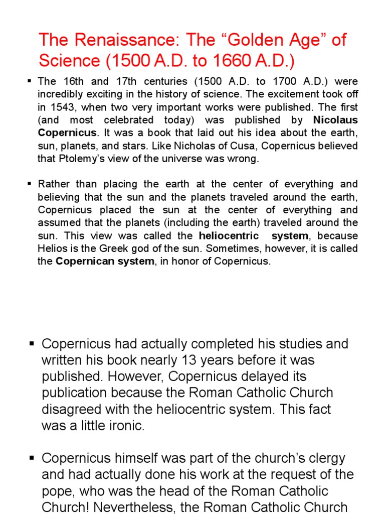 The Golden Age of Science | PDF | Science | Reason