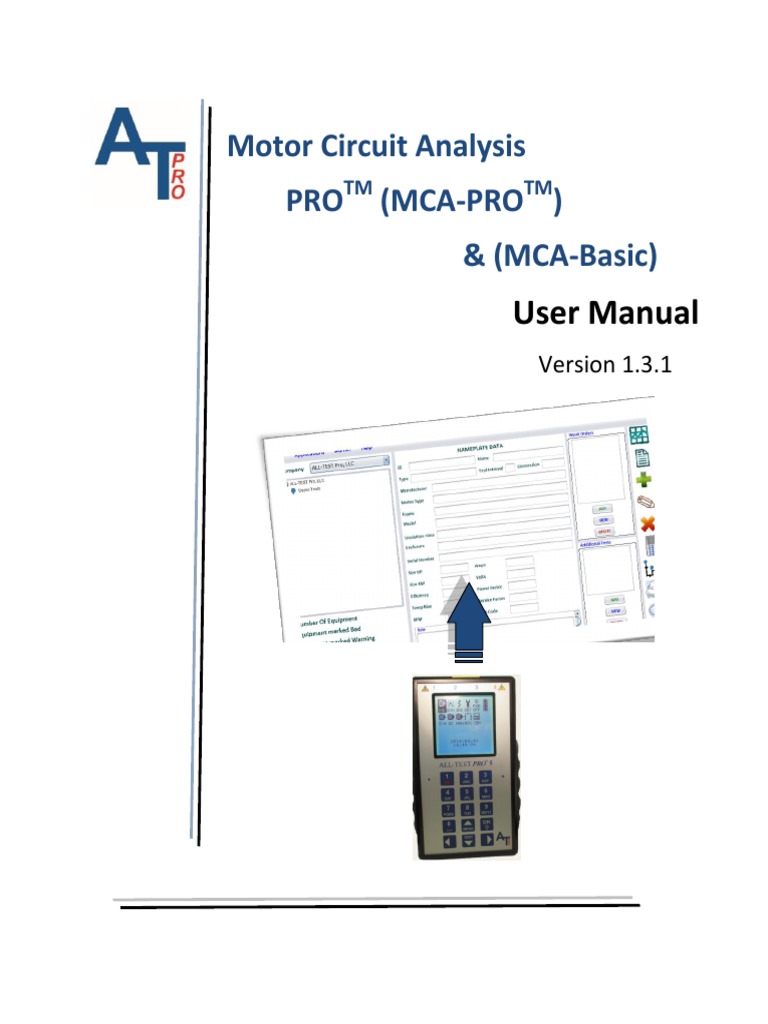 MCA User Manual Ver 1.3.1 | PDF | Icon (Computing) | Inductor