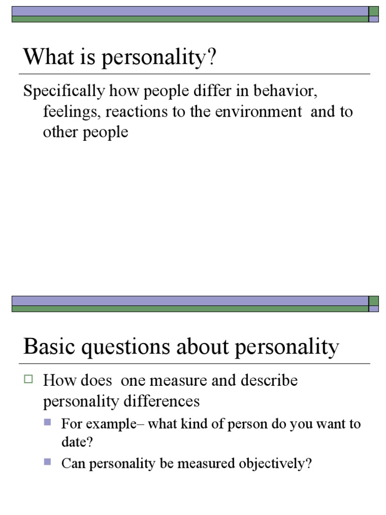 Lecture 1 - Introduction To Personality Development | PDF | Id ...