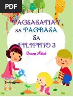 Filipino Pyramid Sentence Reading Fluency | PDF