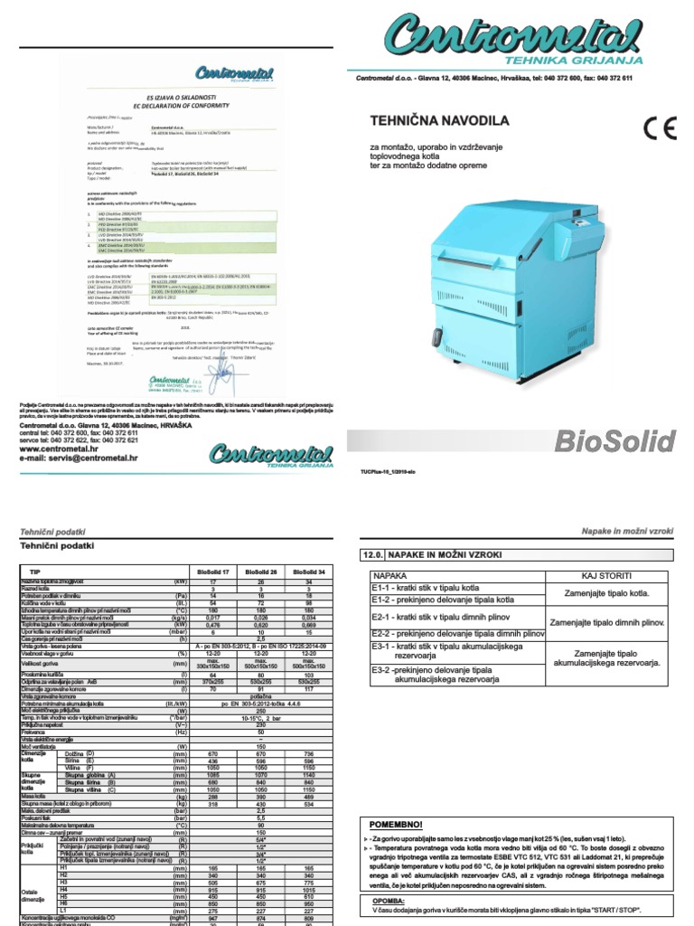 BioSolid Teh Upute SLO - 10 - 2 | PDF