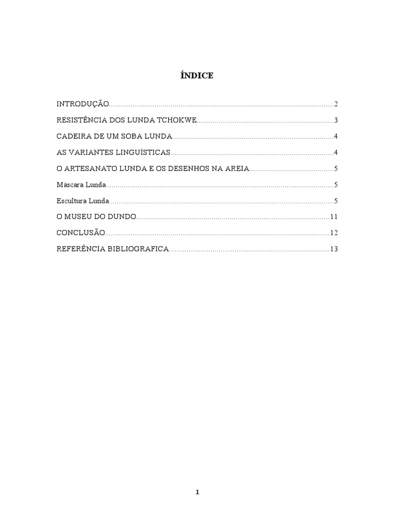 Introdução Lunda Tshokwé | PDF | Angola | Portugal