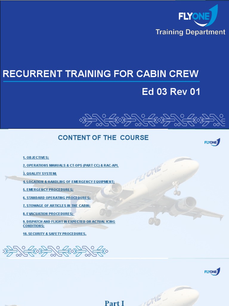 Recurrent Training For Cabin Crew Ed 03 Rev 01 | PDF | Flight Attendant ...