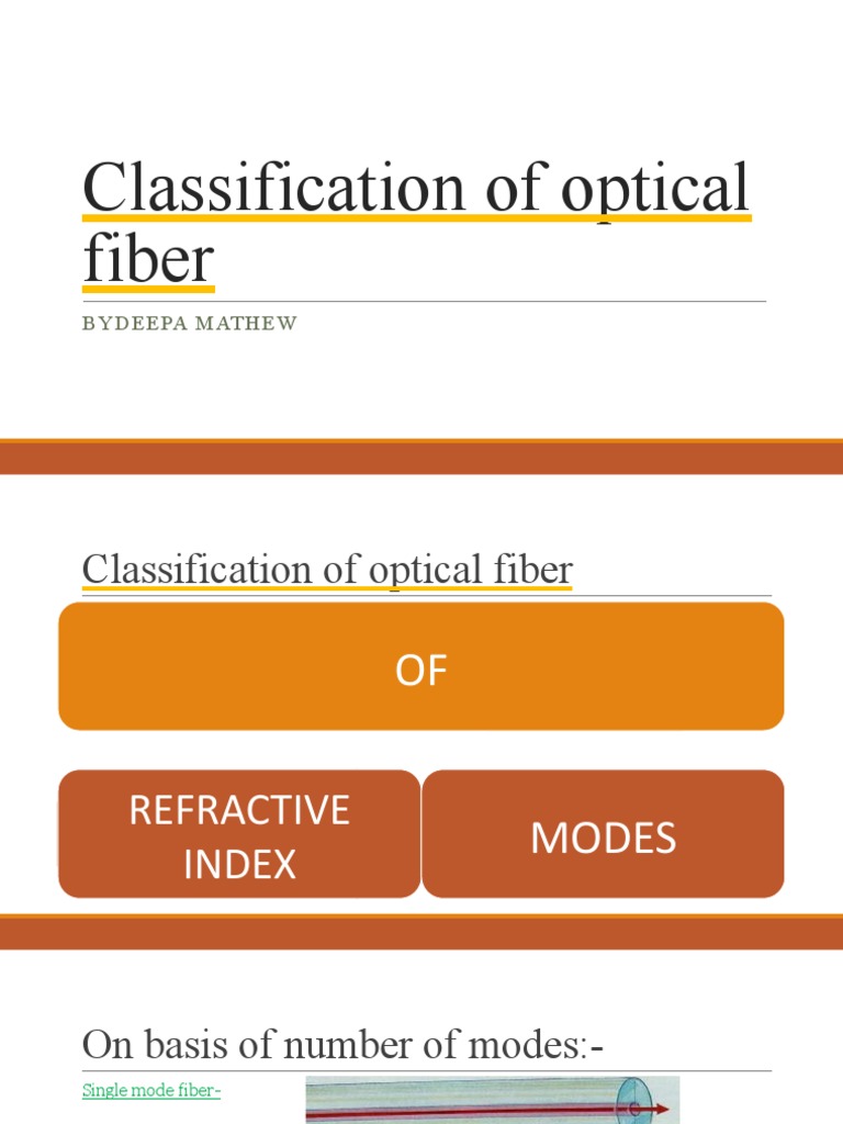 Types of Optical Fiber | PDF | Optical Fiber | Optics