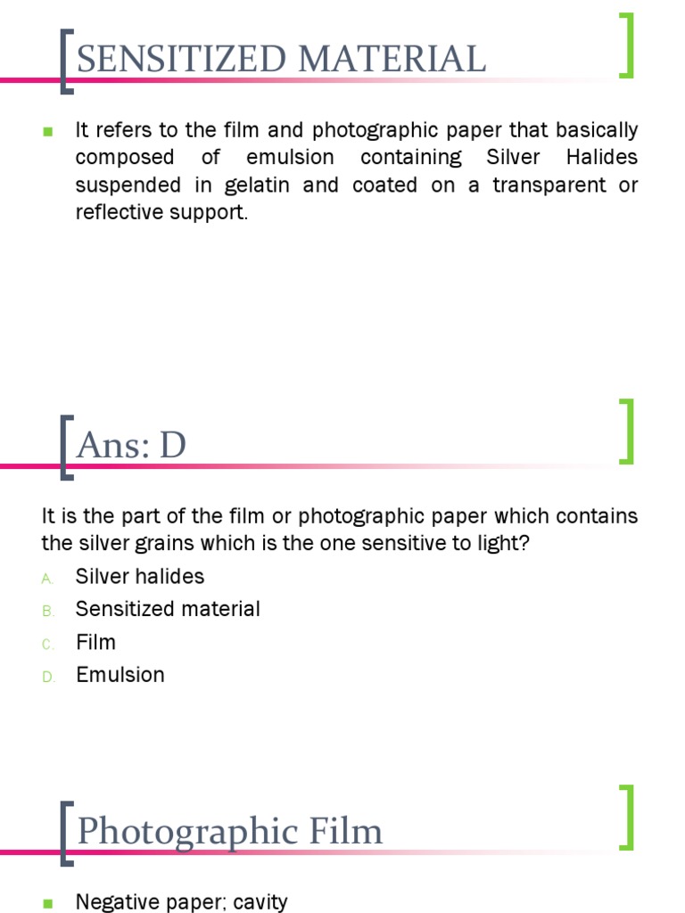 1 - Sensitized Material | PDF | Film Speed | Vision