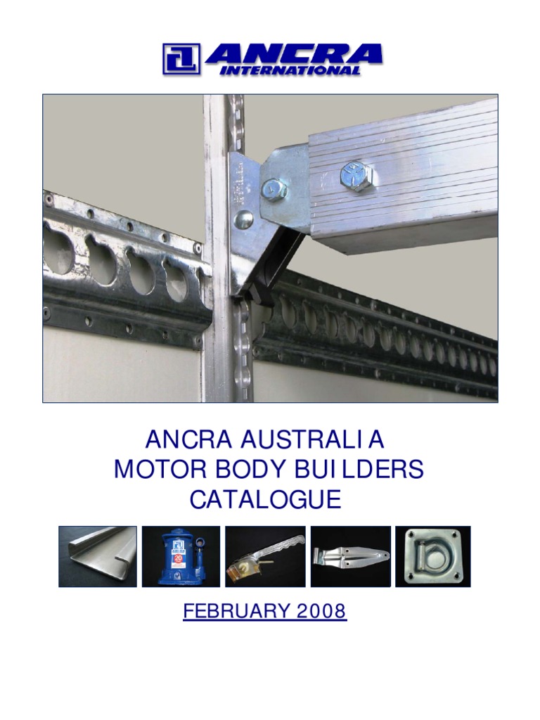 Ancra Body Builders Catalogue | PDF | Door | Screw
