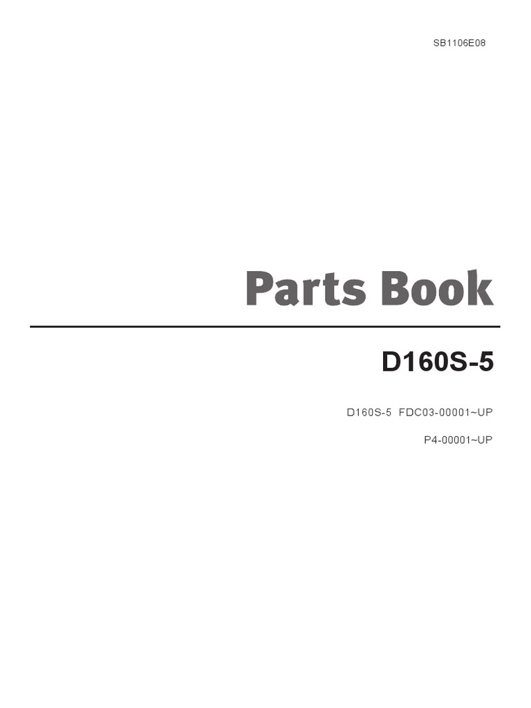 D160S-5 FDC03-00001 Up P4-00001 Up | PDF | Brake | Ignition System