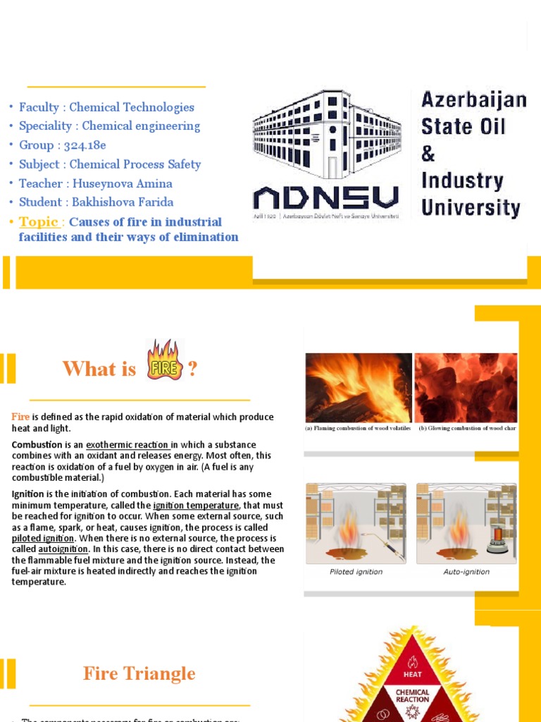 Industrial Causes of Fire | PDF | Combustion | Fires