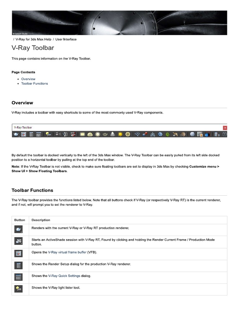 V-Ray Toolbar - V-Ray 3 | PDF | Button (Computing) | Software