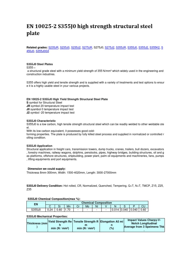 En 10025 | PDF | Structural Steel | Steel