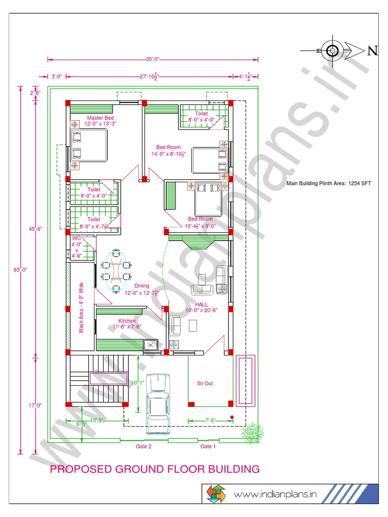 27x65 Ground Floor House Plan | PDF | Home | Queensland Heritage Register