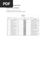 TPT. Test de Personalidad de TEA | PDF | Las emociones | Ciencia cognitiva