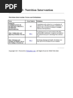 NCP IDNT Diagnosis-Etiology Matrix | PDF | Nutrition | Diet & Nutrition