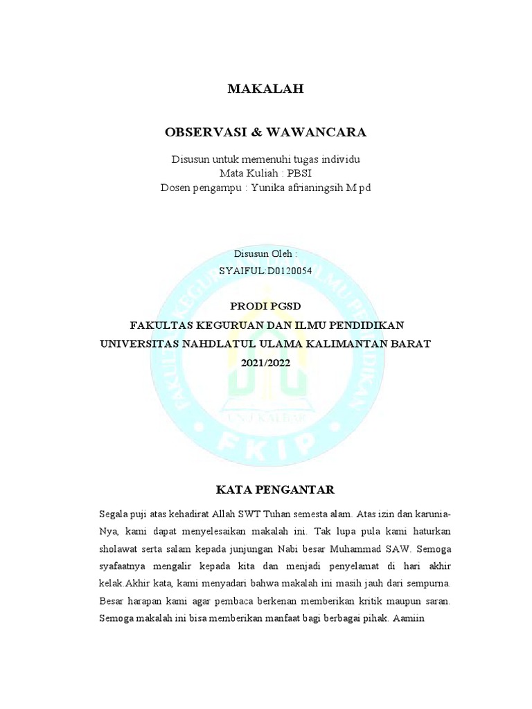 Makalah Pbsi | PDF