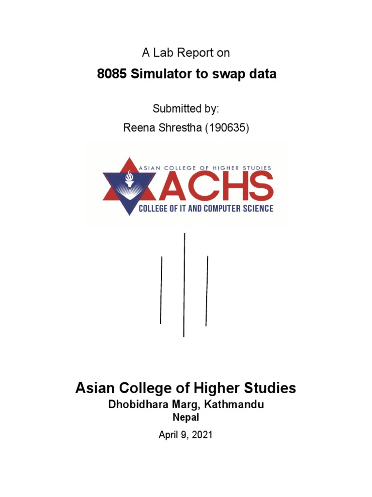 An Efficient 8085 Simulator Program for Swapping Data Between Two ...