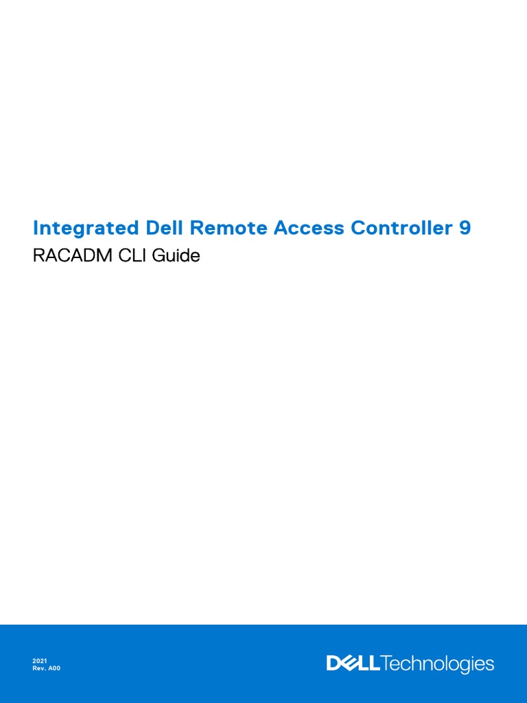 Integrated Dell Remote Access Controller 9: Racadm Cli Guide | Download Free PDF | Command Line ...