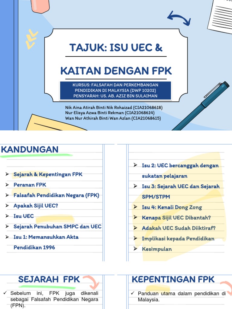 Sijil Uec & Kaitan Dengan FPK | PDF
