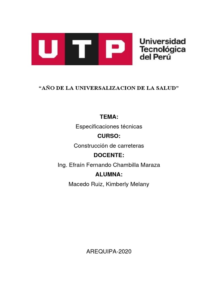 Especificaciones en Carreteras | PDF