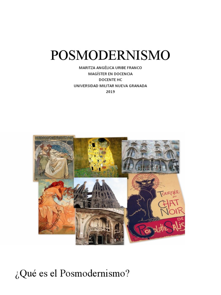 POSMODERNISMO | PDF | Comunicación | Información