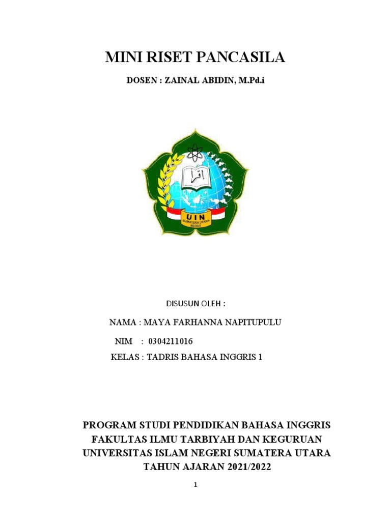 Mini Riset Pancasila-6 | PDF