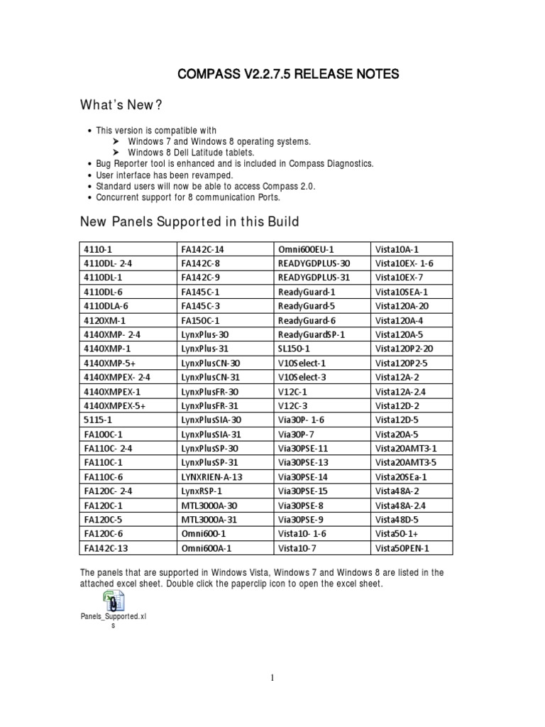 What's New?: Compass V2.2.7.5 Release Notes | PDF | Microsoft Access ...