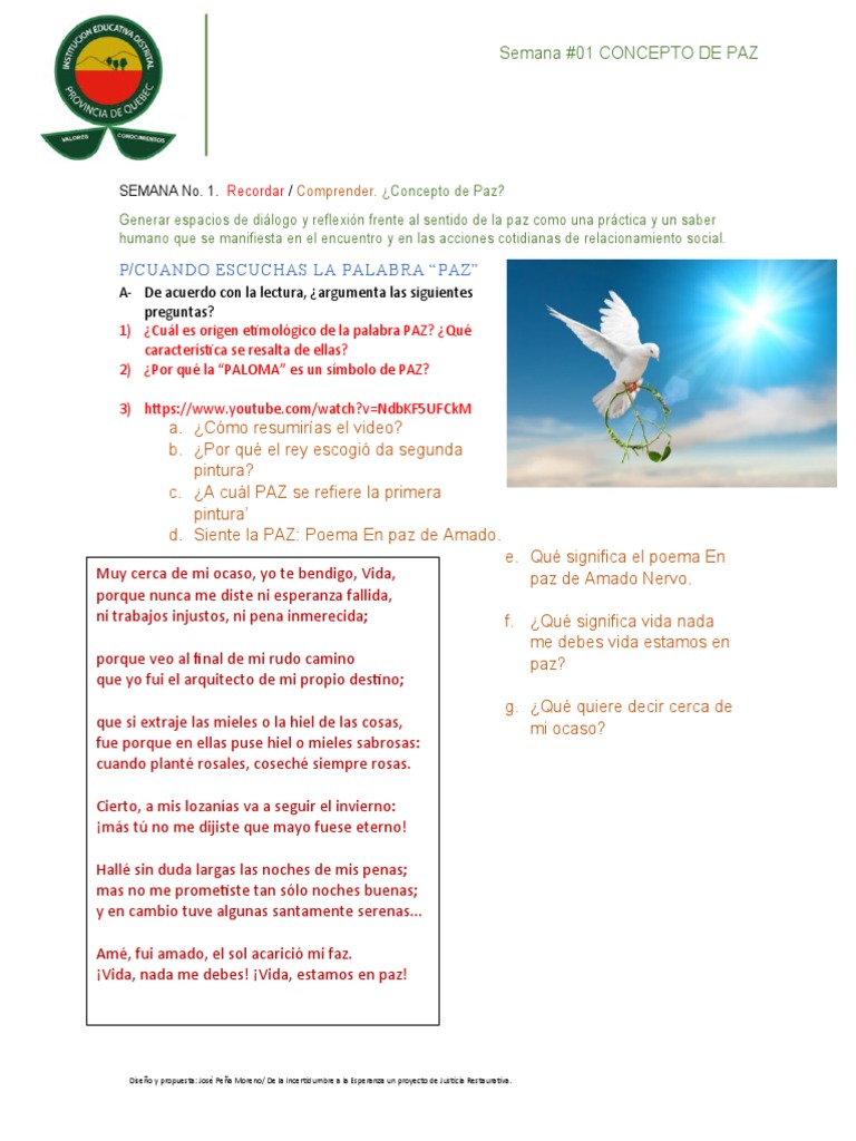Ejercicio 1 | PDF | Paz