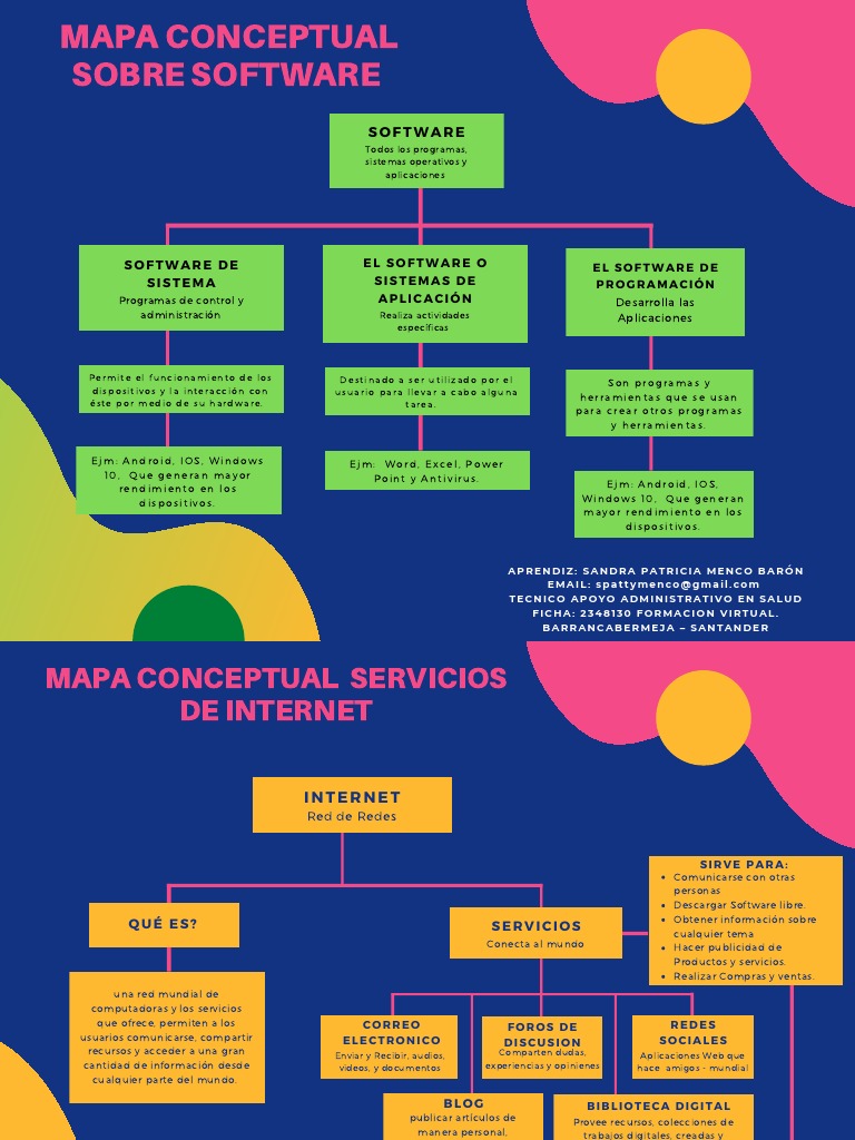 Mapa Conceptual Sobre Software y Servicios de Internet | PDF | Internet | Software de la aplicacion