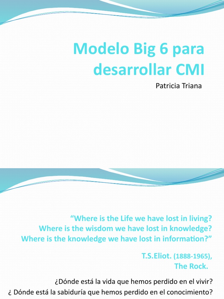 Modelo Big 6 | PDF | Información | Ciencias de la Información