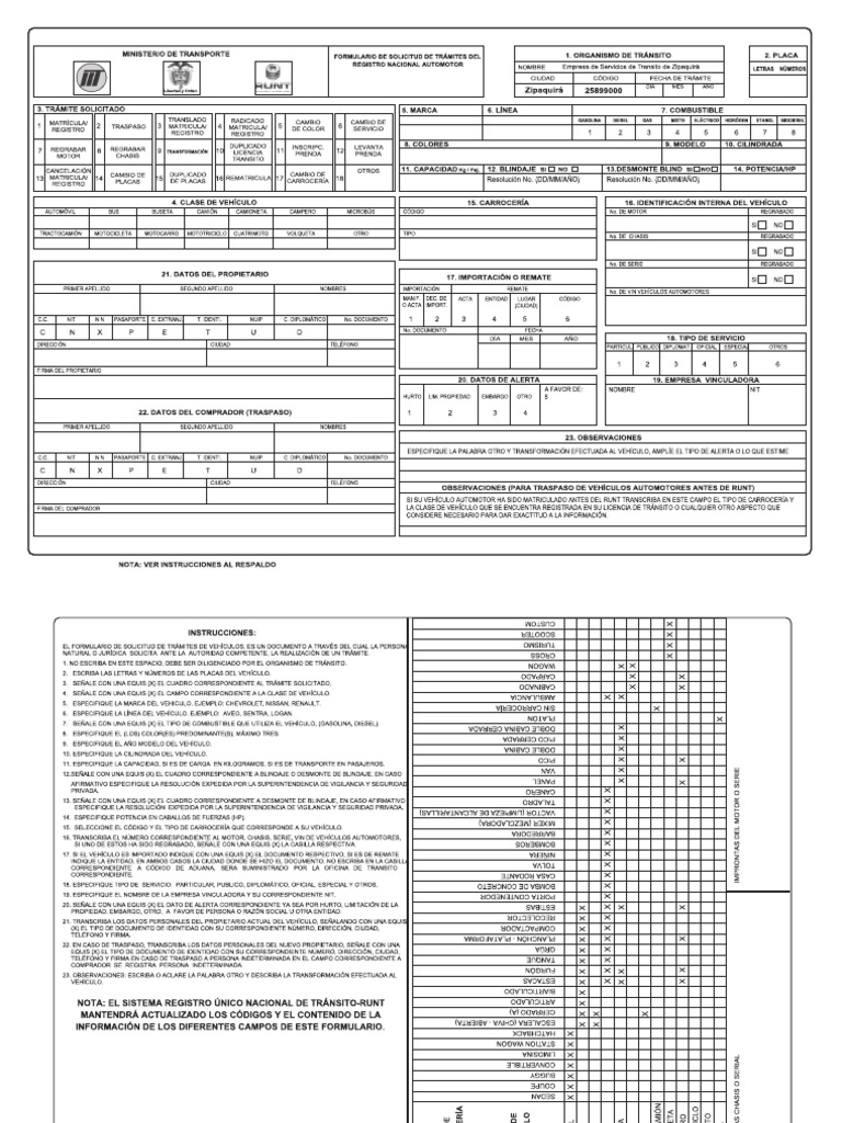 Formulario Unico Nacional Fun Pdf