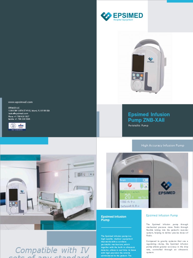 Epsimed Infusion Pump Features | PDF | Intravenous Therapy | Pump