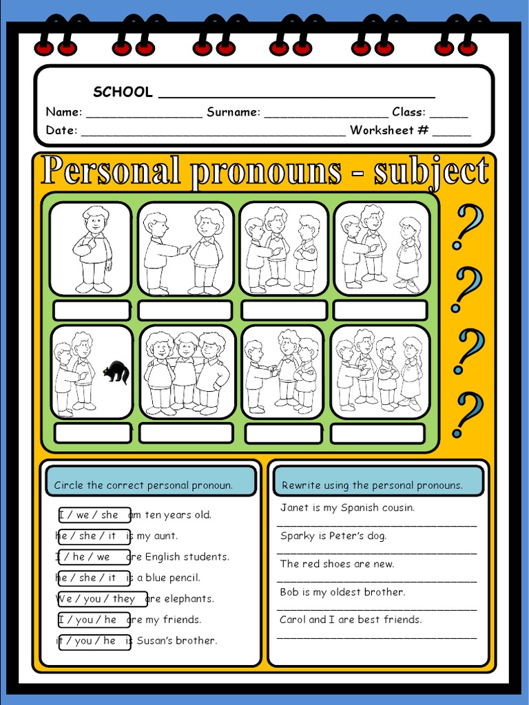Subject Pronouns 2 | PDF