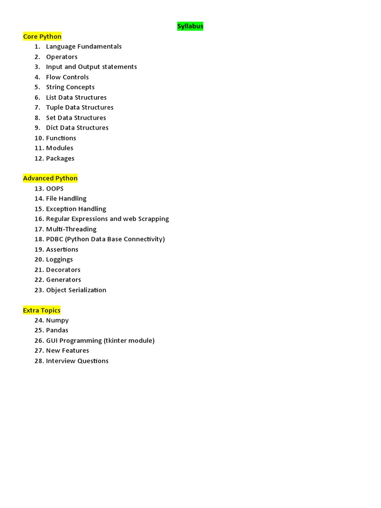 Core Python | PDF | Python (Programming Language) | Reserved Word
