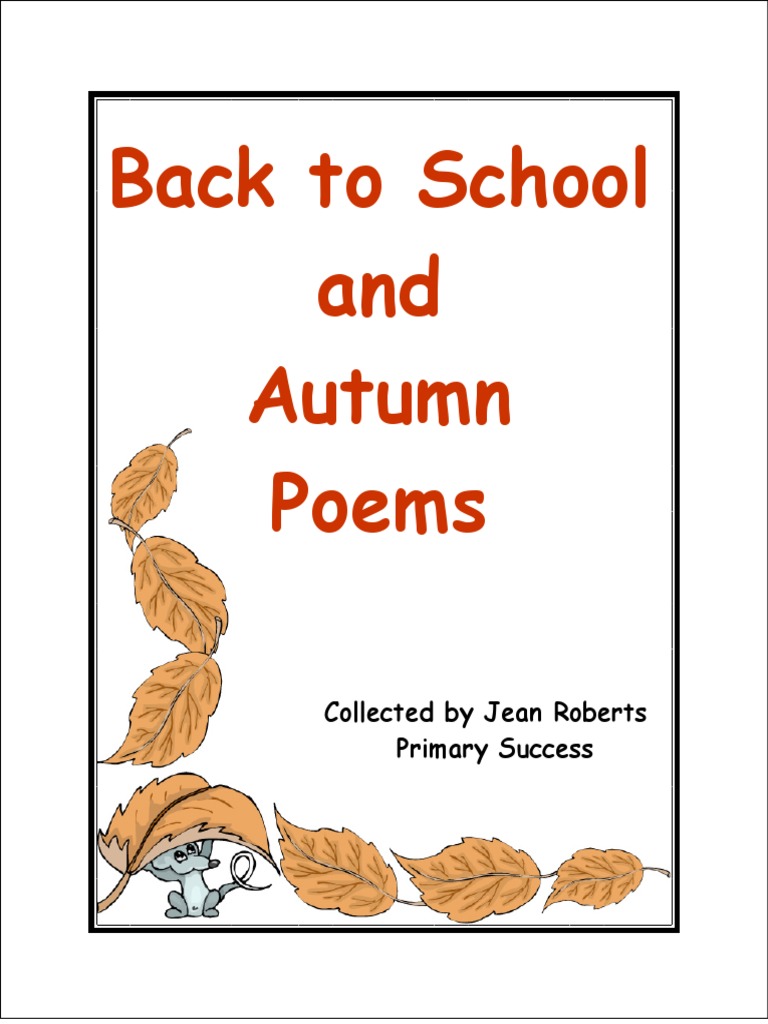 Poems For Back To School | PDF | Language Arts & Discipline | Poetry