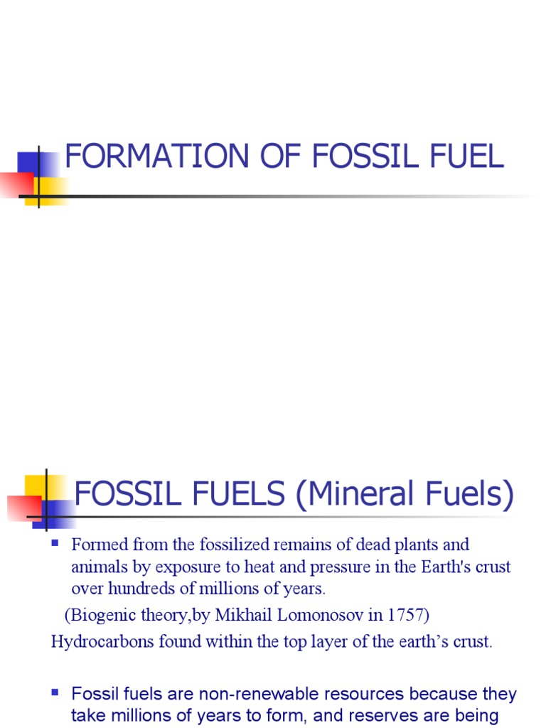 Formation of Fossil Fuel | PDF | Coal | Fuels
