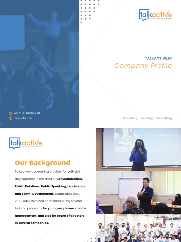Talkactive - Id Company Profile | PDF | Communication | Human Communication