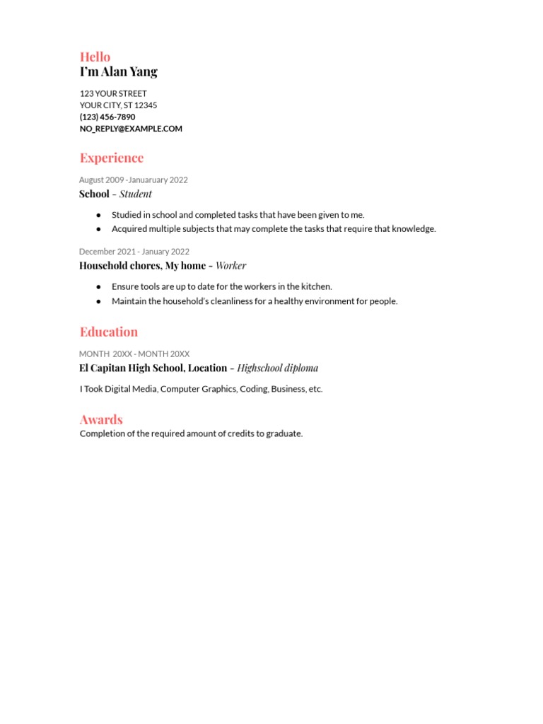 Alan Yang - Resume | PDF | Business