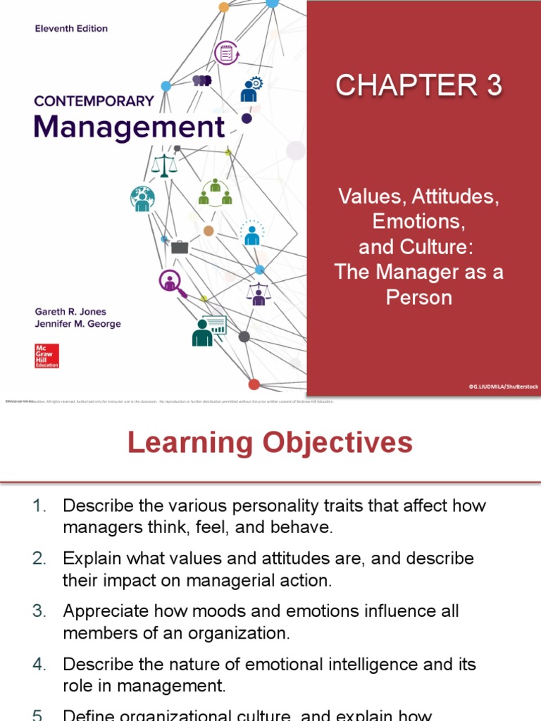 Values, Attitudes, Emotions, and Culture: The Manager As A Person | PDF ...