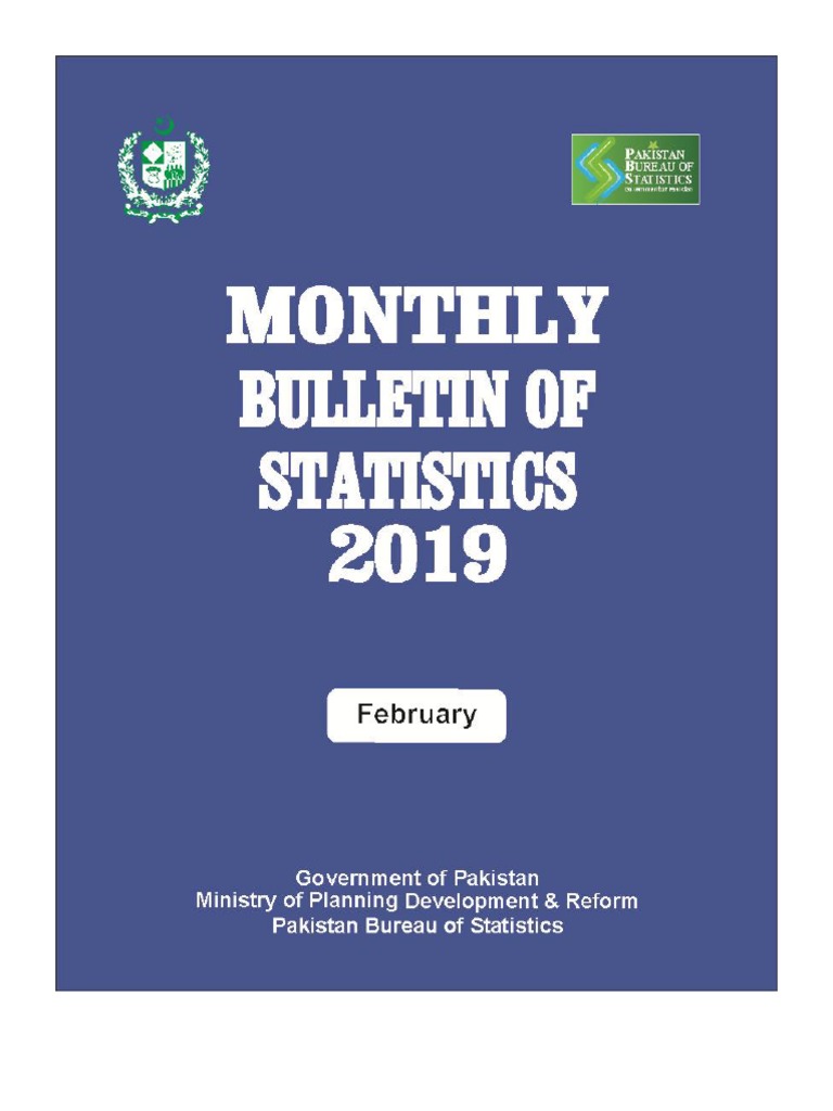 Monlthly Bulletin of Statistics February 2019 | PDF | Consumer Price ...
