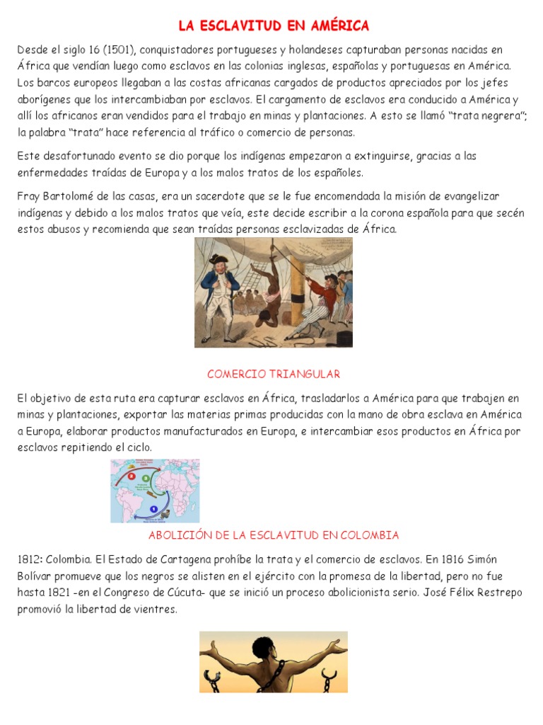 La Esclavitud en América | PDF